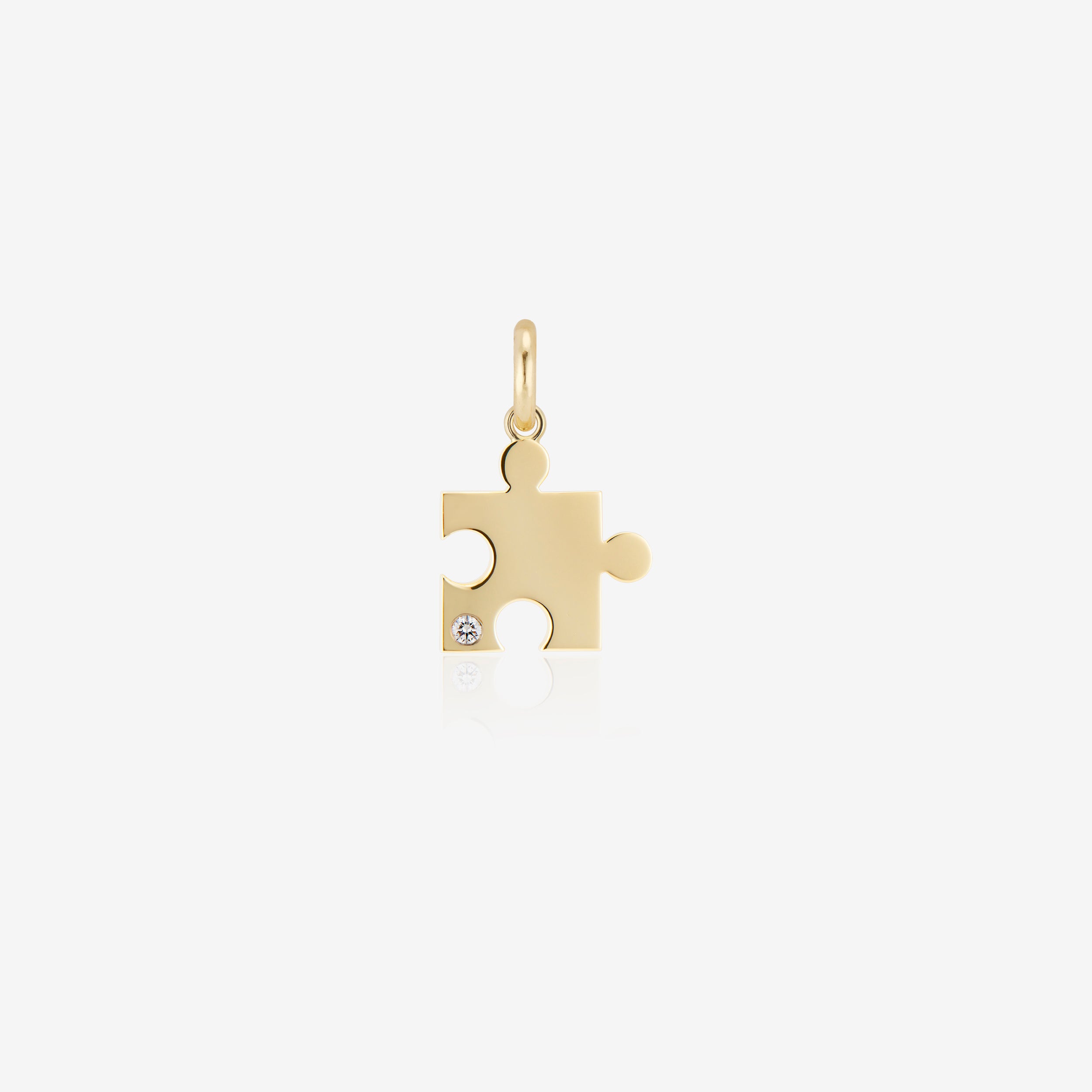 Puzzle Charm with Solitaire Diamond – Concept26