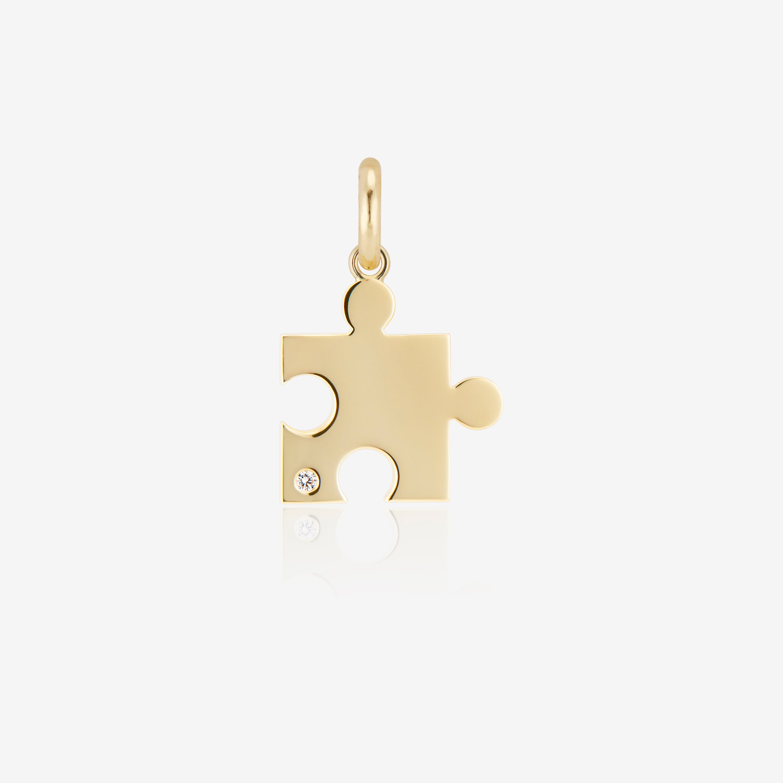 Puzzle Charm with Solitaire Diamond – Concept26